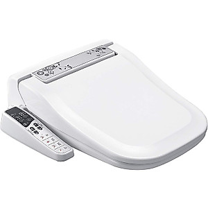 Square Smart Toilet Seat Drying and Deodorizing Toilet Bidet Seat, Suitable for Square White Seat, Warm Air Drying, Stainless Steel Nozzle