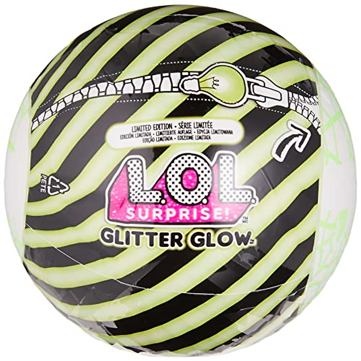 LOL Surprise Glitter Glow Doll Enchanted B.B. with 7 Surprises in Paper Ball, Limited Edition Halloween Glow-in-The-Dark Collectible Doll, Holiday Toy, Great Gift for Kids Girls Ages 4 5 6+ Years Old