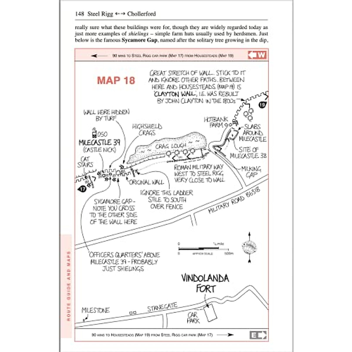 Hadrian's Wall Path: 64 Large-Scale Walking Maps & Guides to 29 Towns & Villages - Planning, Places to Stay, Places to Eat