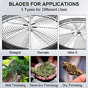 MELONFARM 13-Inch Bud Leaf Bowl Trimmer Twisted Spin Cut for Hydroponic Plant with Sharp Stainless Steel Blades