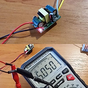 DKARDU 5 pcs AC-DC 12V 450mA Buck Module Power Supply Buck Converter Step Down Module 5.4W Transformers with red and Black Cable