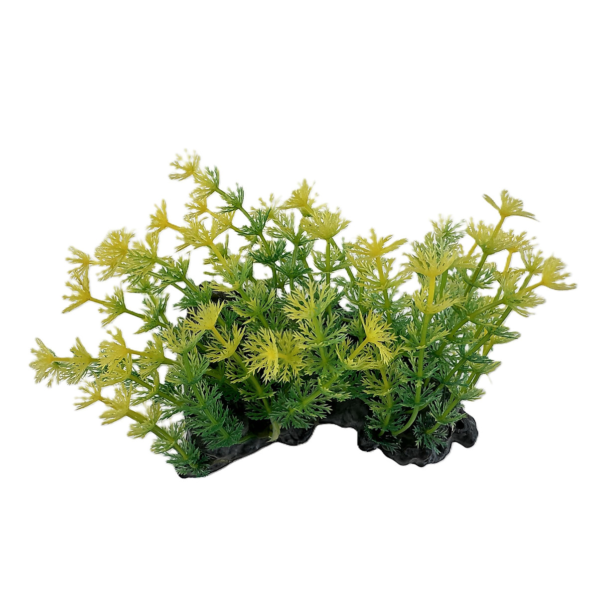 Gingerbread Pet Supply Wide Plastic Aquatic Plant with Large Weighted Base