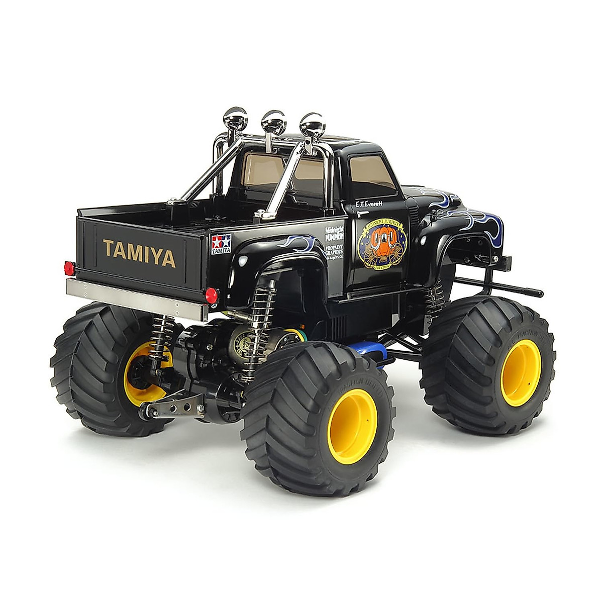 Tamiya TAM58547 The Midnight Pumpkin, Black Edition 1/12 Monster Truck Kit, Brown