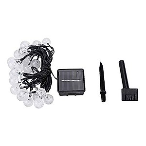 GOTOTOP LED Outdoor String Lights,Durable Solar Powered 30 LED Globe Balls Fairy Lights for Indoor Outdoor Home Garden Yard Halloween Party Lamp Decor