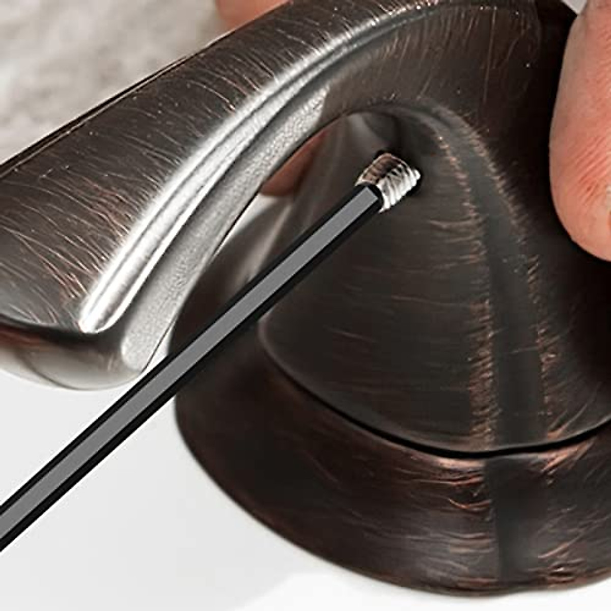 FTIHTRY 7pcs SAE Mini Hex-L Key Allen wrench, Small Allen wrench 0.028, 0.035, 0.05, 1/16", 5/64", 3/32", 7/64", Cr-V Steel