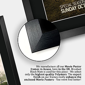 HWC Trading The Walking Dead TV Series Poster The Cast Signed 16" x 12" Framed Gift Printed Autograph Film Print Photo Picture Display - 16 x 12 Inches Framed