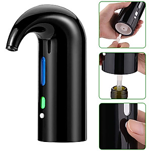 Electric Wine Aerator Pourer, Portable One-Touch Wine Decanter and Wine Dispenser Pump for Red and White Wine Multi-Smart Automatic Wine Oxidizer Dispenser USB Rechargeable Spout Pourer