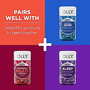 OLLY Ultra Strength Hair Softgels, Supports Hair Strength, Health and Growth, Biotin, Keratin, Vitamin D, B12, Hair Supplement, 30 Day Supply - 30 Count (Packaging May Vary)