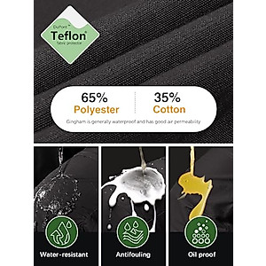 FREE SOLDIER Men's Water Resistant Pants Relaxed Fit Tactical Combat Army Cargo Work Pants with Multi Pocket (Black 34W x 30L)