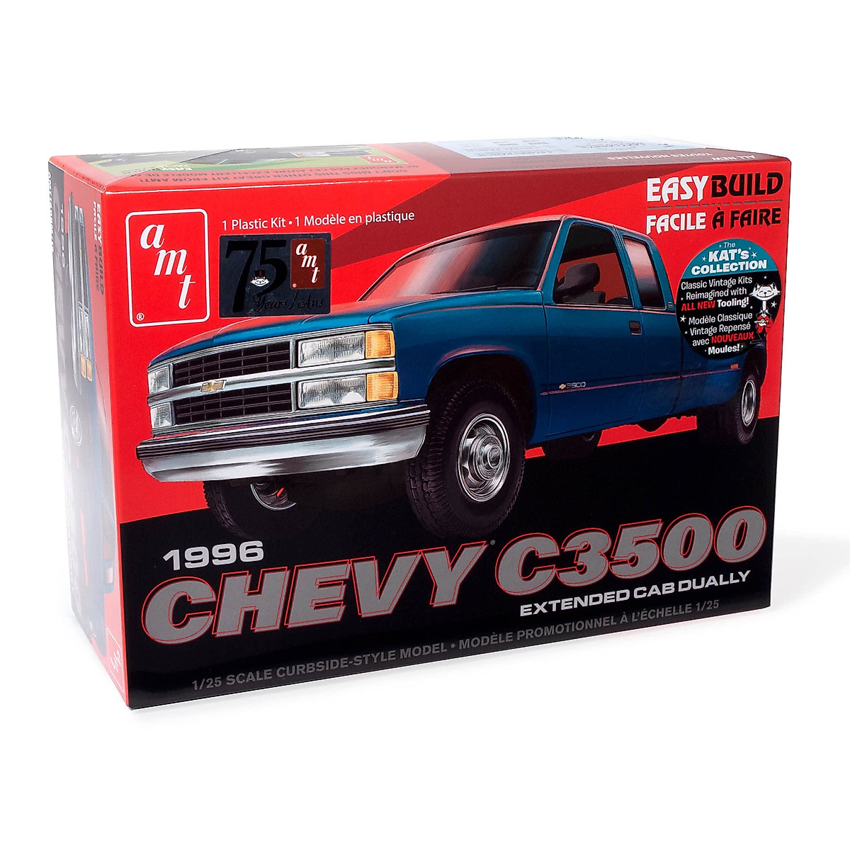 AMT 1996 Chevrolet C-3500 Dually Pickup Easy Build New Tooling 1:25 Scale Model Kit
