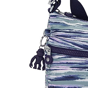 Kipling Women’s Izellah Crossbody, Super Light Everyday Purse, Nylon Shoulder Bag, Brush Stripes