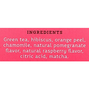 Stash Tea, Tea Pom Raspberry Matcha, 18 Count