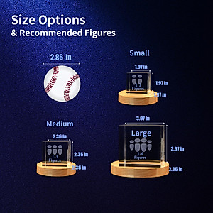 DAIYI Custom 3D Crystal Photo Personalized Photos Cubes for Pictures,Laser Engraved Crystals with Your Own Picture Wedding Birthday Gift Cube Size W2xL2 Inches