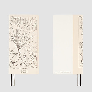 Hobonichi Techo Weeks [English/Tall and Slim Size/January 2024 Start] Tomitaro Makino: Shihai Sumire