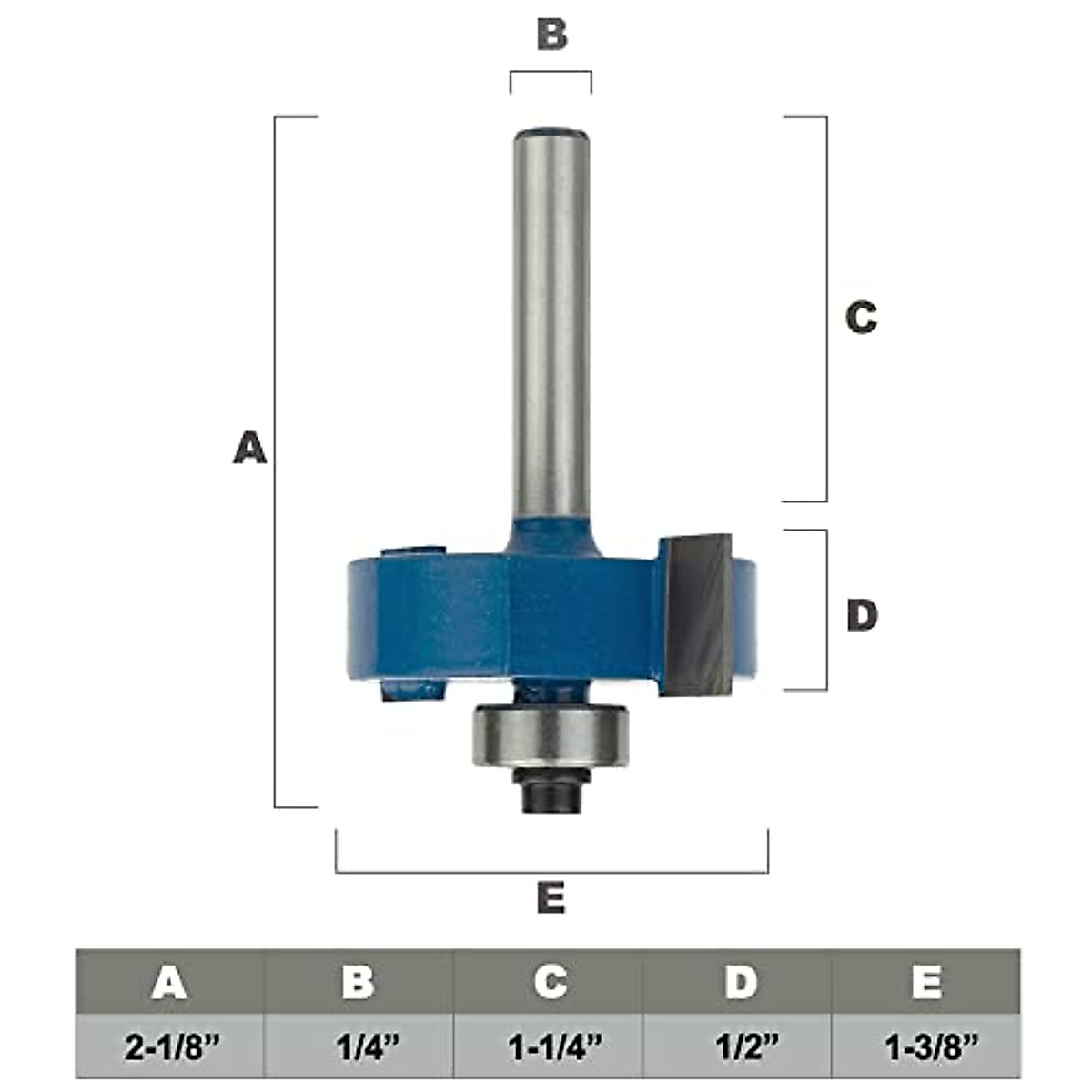 Sabre Tools Rabbeting Router Bit (1/4" Shank)