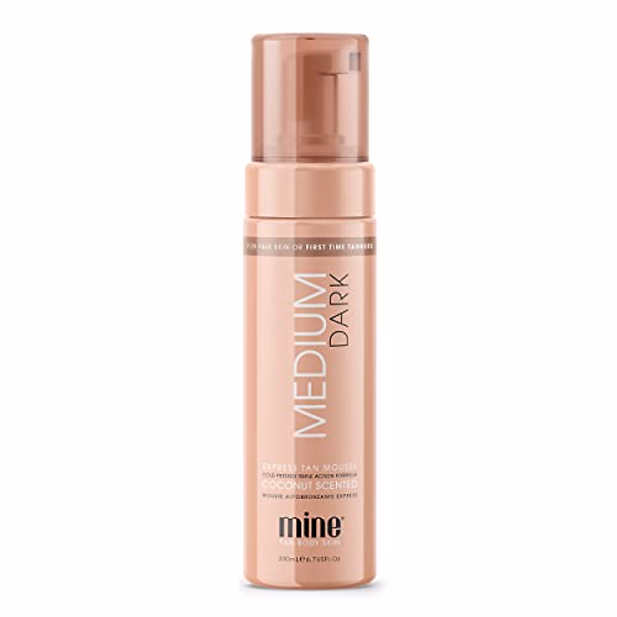 MineTan Medium Dark Self Tanner | Achieve Flawless, Streak-Free Tanning & Bronzed, Glowing Skin In As Little As An Hour, Salon Professional Formula Self Tan Foam, Coconut Scented, 100% Vegan, 200 ml