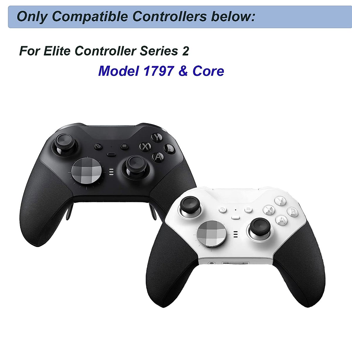 for Elite Series 2 Thumbsticks, D-Pads, Paddles Trigger Buttons Replacement with Tools for Xbox One Elite Series 2 Controller Model1797, Elite Series 2 Core -Blue
