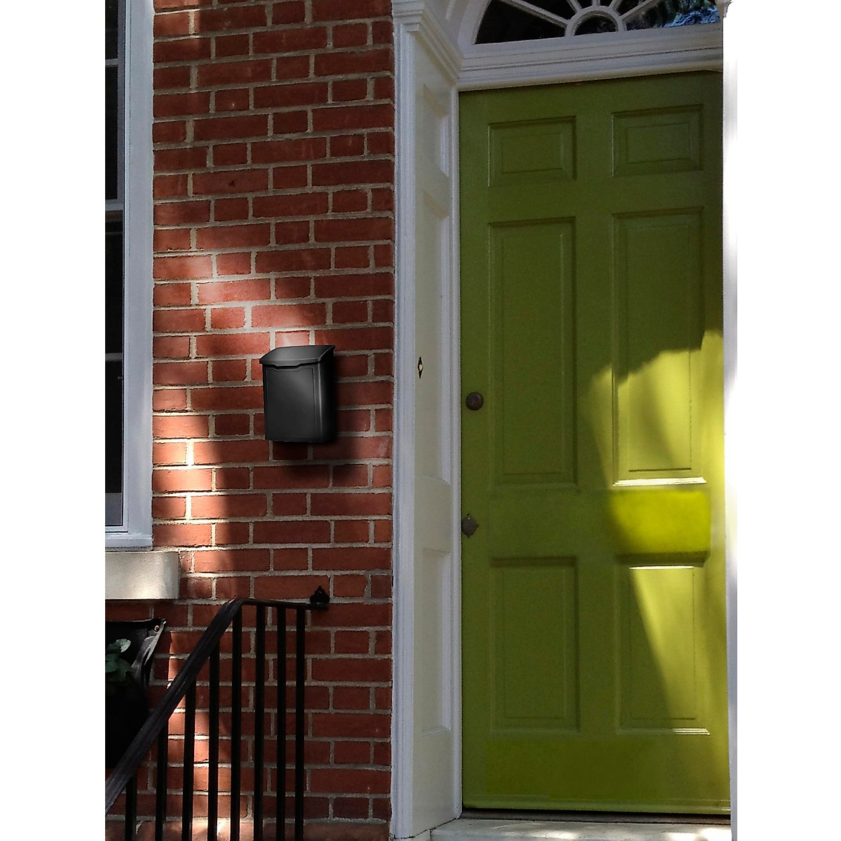 Architectural Mailboxes 2681B Black Marina Wall Mount Mailbox, Small