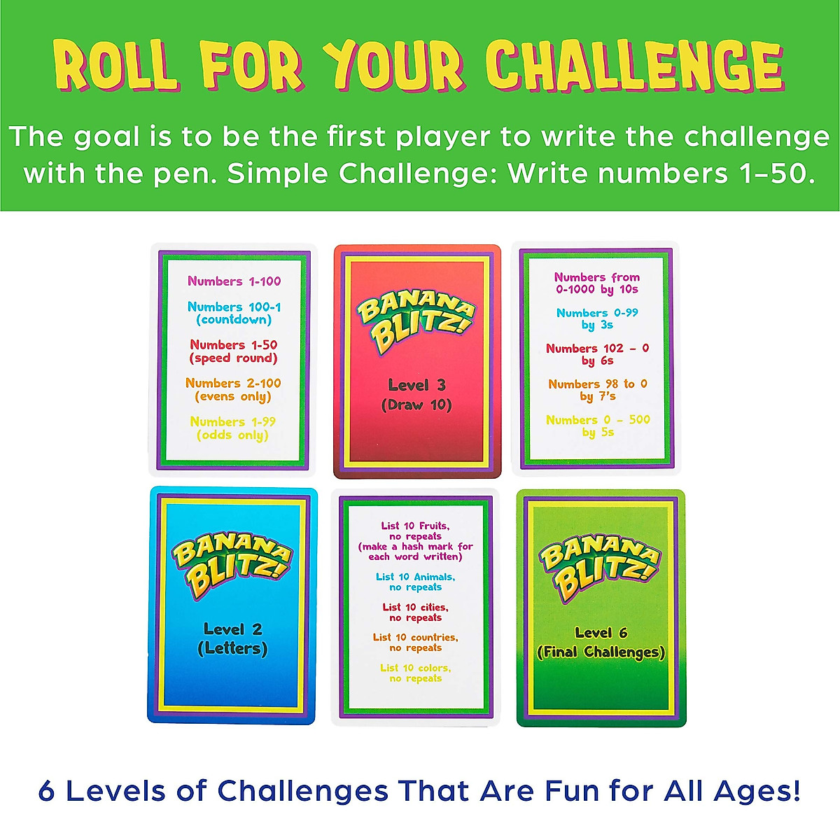 Continuum Games Banana Blitz Banana Grabba Fast Acting Dice Game