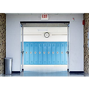 Lithonia Lighting LHQM LED R M6 Quantum White LED Exit and Emergency Light Combo with Red Letters, 180 Lumens, 120 Volts, 4 Watts,