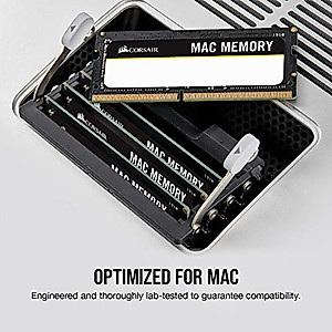 Corsair CMSA8GX3M2A1066C7 Apple 8 GB Dual Channel Kit DDR3 1066 (PC3 8500) 204-Pin DDR3 Laptop SO-DIMM Memory 1.5V, Beige