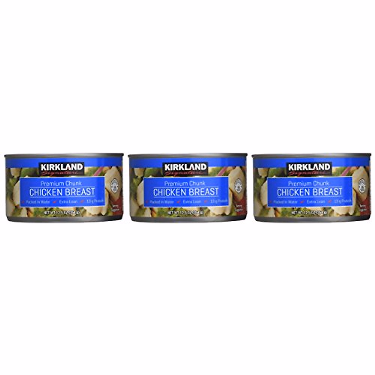 Kirkland Recipes Recettes Premium Chunk Chicken Breast in Water (3 - 12.5oz cans)
