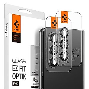 Spigen Camera Lens Screen Protector [GlasTR Optik Pro] designed for Galaxy Z Fold 5 - Black [2 Pack]