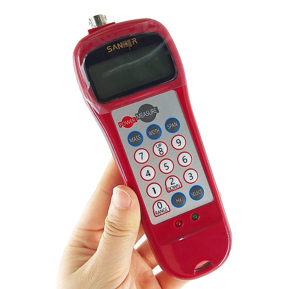 QIUSUO Sonic Belt Tensioner Tension Meter for Belt with Frequency Range 10Hz to 5000Hz and Tension Range 0.01 to 99900N Data Storage Function Automatic Sensitivity Calibration