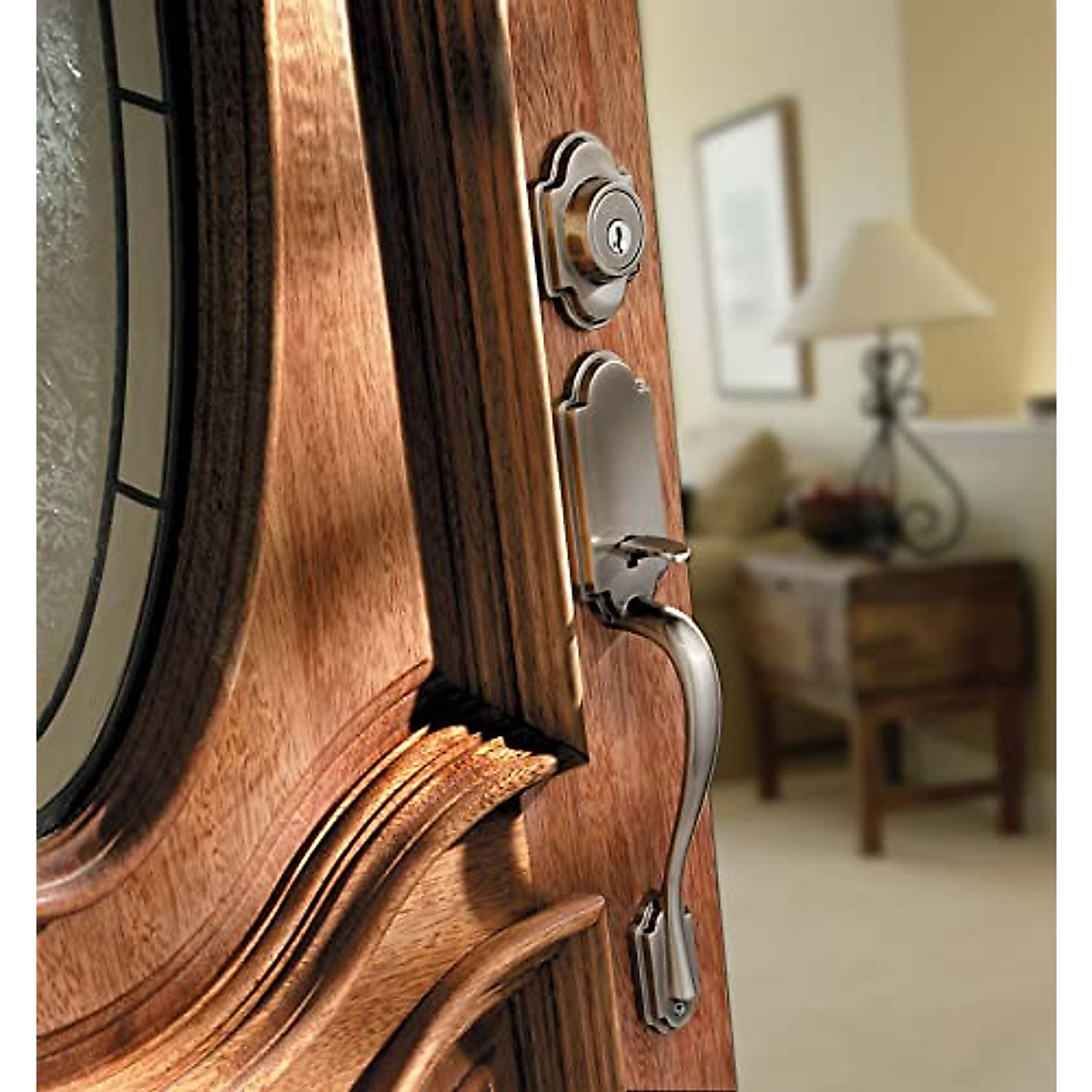 Kwikset 800ANLIP-15SV1 Arlington Handleset Exterior, Satin Nickel