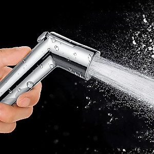 Toilet Bidet Kit - Handheld Bidet Sprayer - Chrome Toilet Shower Head with Hose and Holder Wall Mounted Toilet Shower Kit, for Personal Hygiene, Toilet Cleaning,A