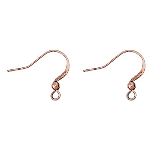 COIRIS 100 Pairs Earwires French Earring Hooks/Dangle Earring Findings Jewelry Making DIY (EH-1008-antique copper)