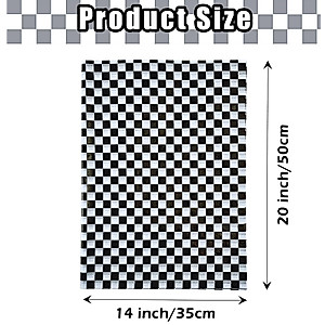 MUNILAIL 100 Sheets Checkered Tissue Paper 14 x 20 Inches Black and White Tissue Paper for Gift Bags Bulk Race Car Wrapping Paper Gift Paper Tissue for Birthday Gift Packing Crafts