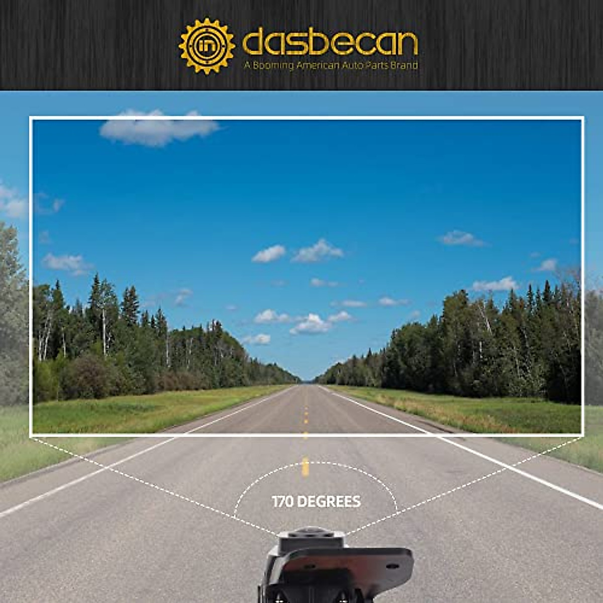 Dasbecan Rear View Backup Camera Compatible with Chevy Silverado GMC Sierra 2007-2014 Replaces 20837341 20986601 23146157 Parking Assist Camera