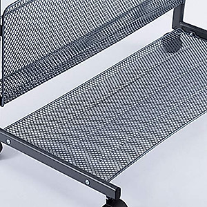 Magazine Rack Five-Layer Aluminum Newspaper Rack Magazine Rack Magazine Rack Floor Newspaper Rack Best Gift (Color : Gray, Size : 63.5 * 36 * 133cm)