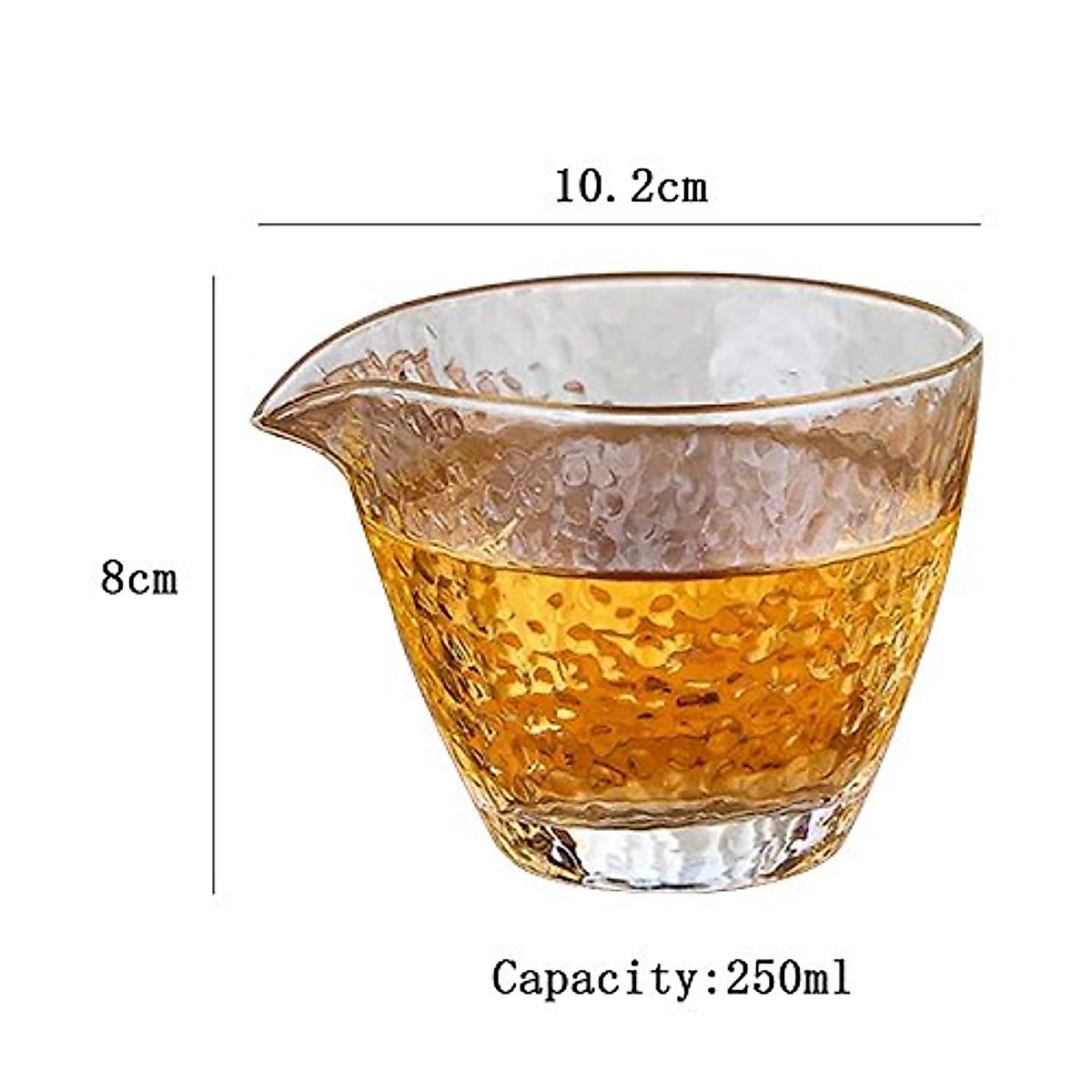 Glass Milk Tea Serving Mug Gong Dao Cup -PitcherTeapot Teaset - Green Tea Teacup - 250ml /8oz