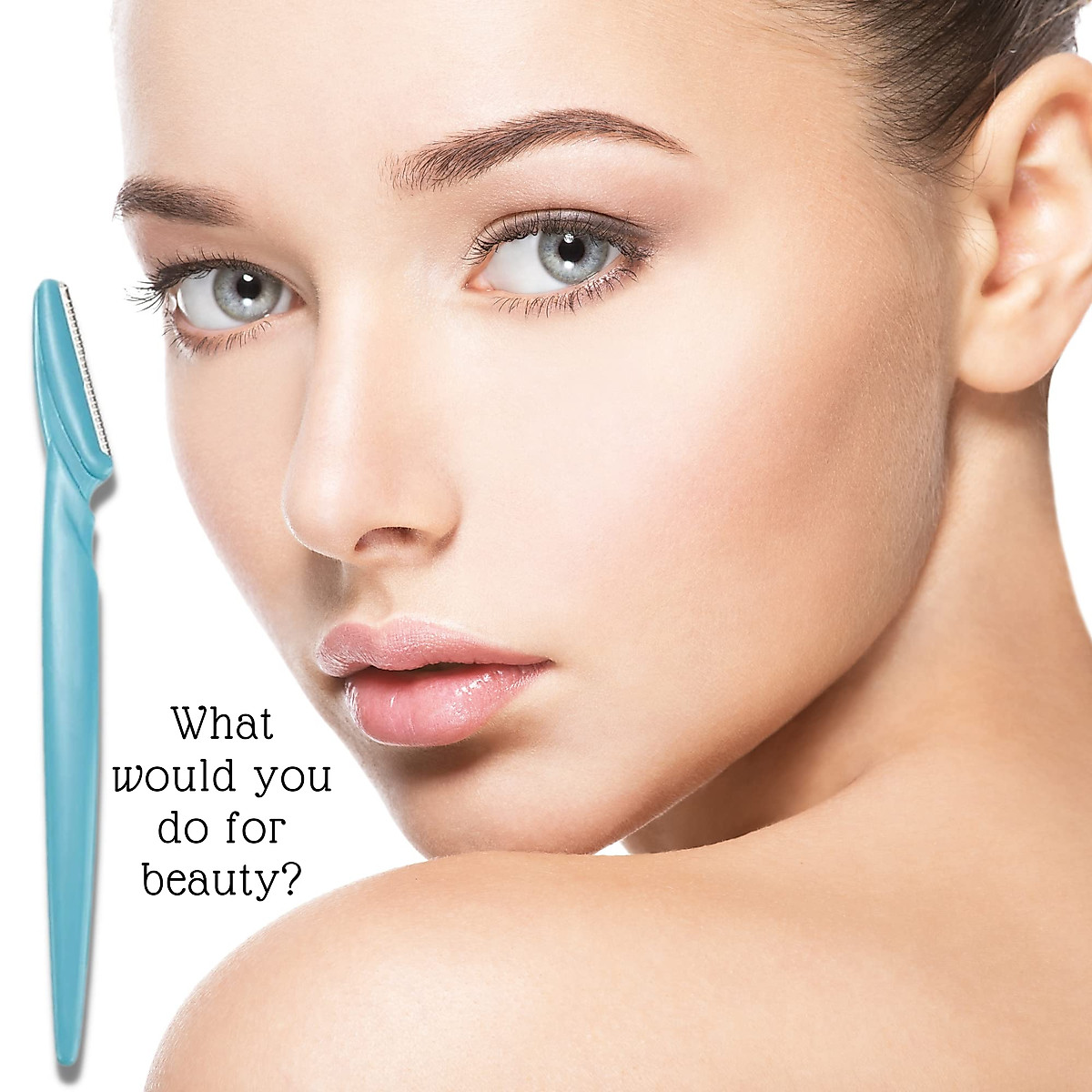 Eyebrow Razor for Women (Pack of 6) Facial Razors for Women, Face Shaver, Peach Fuzz Remover, Women's Razors, Ladies Razors for Facial Hair, Eyebrow Trimmer, Safety Cap Included, Face and Neck Razor, Brow Razor, Remove Fine Hairs by TradeProvider®