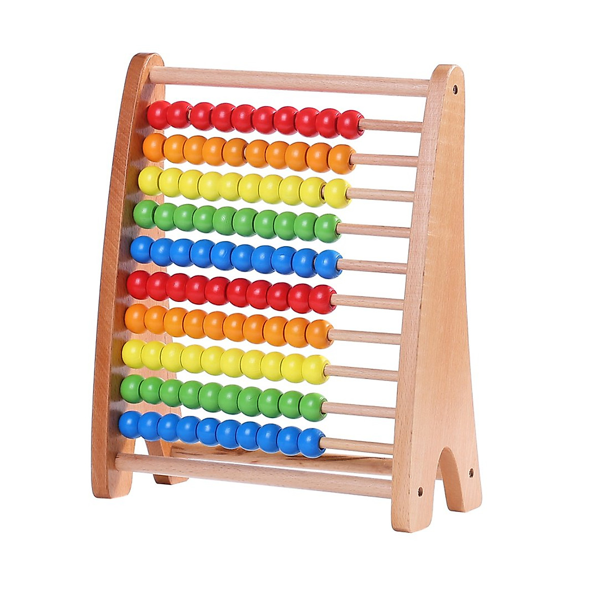 Wondertoys Wooden Abacus Educational Counting Frames Toy 100 Beads Math Tool Baby Abacus for Kids Montessori Gifts Abaco Matematicas para Niños