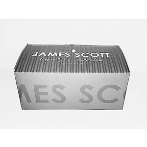 James Scott Glass Butter Dish With Lid, holds a standard stick of butter