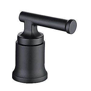 Glacier Bay Oswell 4 in. Centerset 2-Handle High-Arc Bathroom Faucet in Matte Black