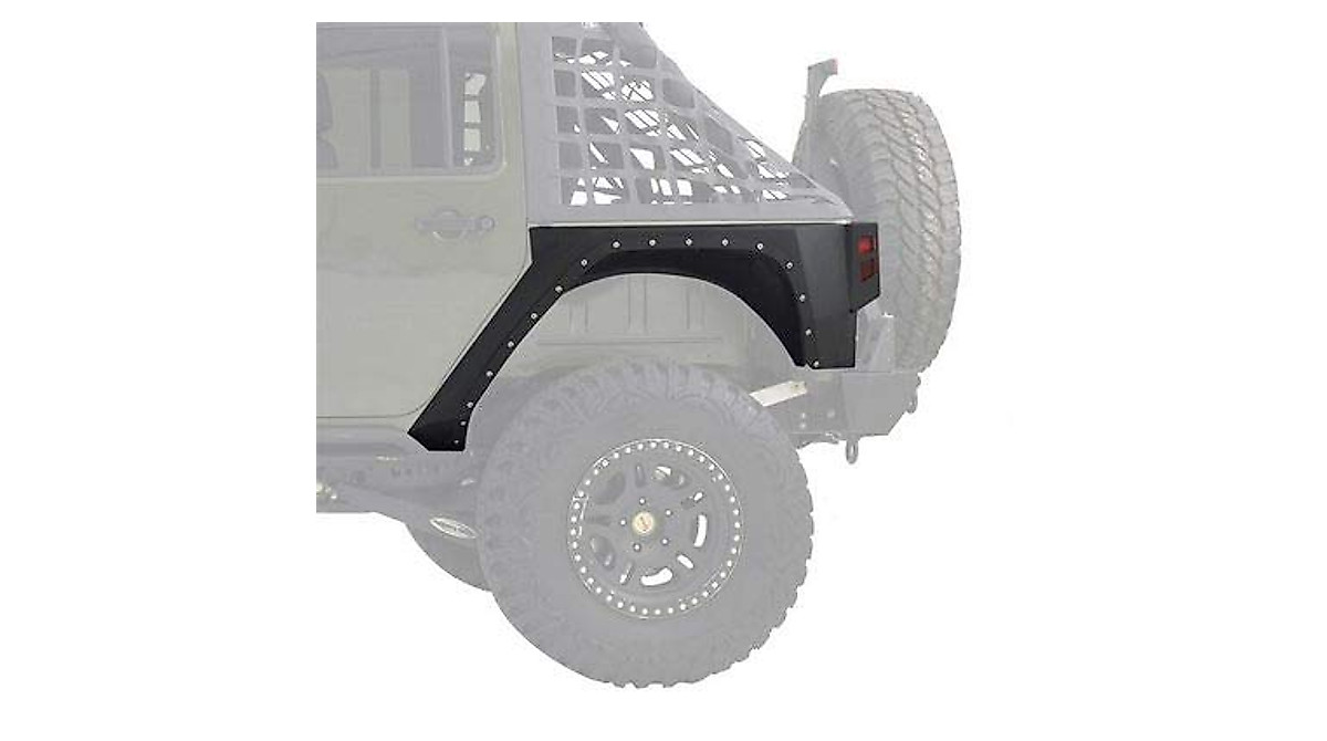 Smittybilt XRC Rear Corner Armor for Jeep Wrangler TJ | Heavy-Duty ...