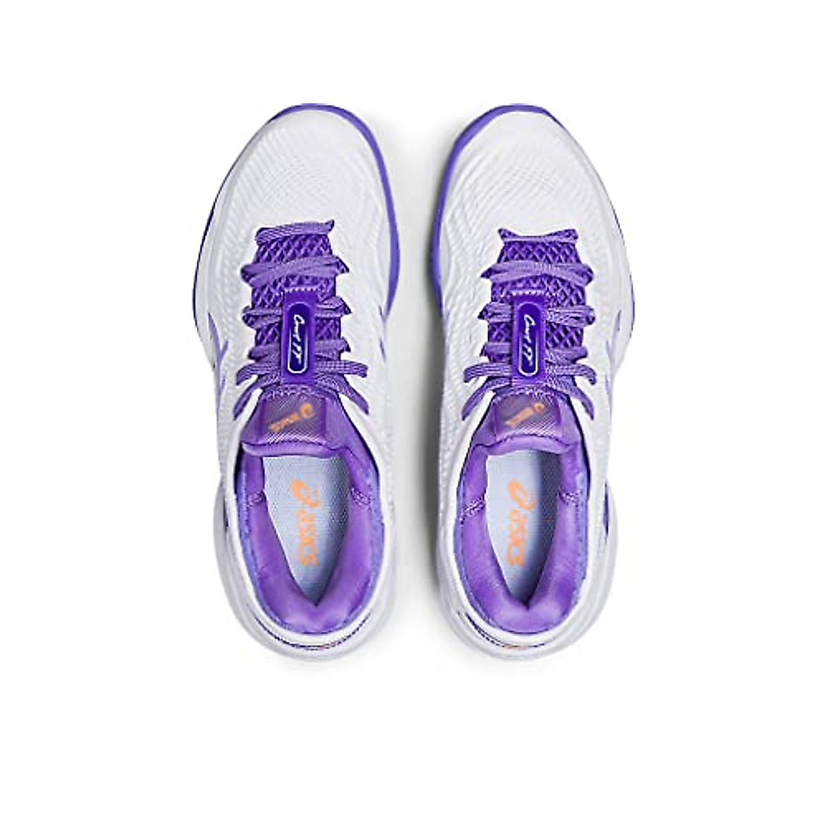 ASICS Women's Court FlyteFoam 3 Clay Tennis Shoes, 7.5, White/Amethyst