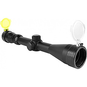 AIM SPORTS 3-9X40 P4 Sniper Scope with Flip-Up Lens and Rings