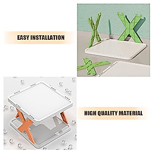 A.B Crew 6-Tier Shoe Rack, Stackable Shoe Storage Organizer for Entryway Bedroom Space-Saving Shoe Rack Shoe Slots Organizer Shelf Small Shoe Tower Rack for Hallway Walkway Balcony Orange