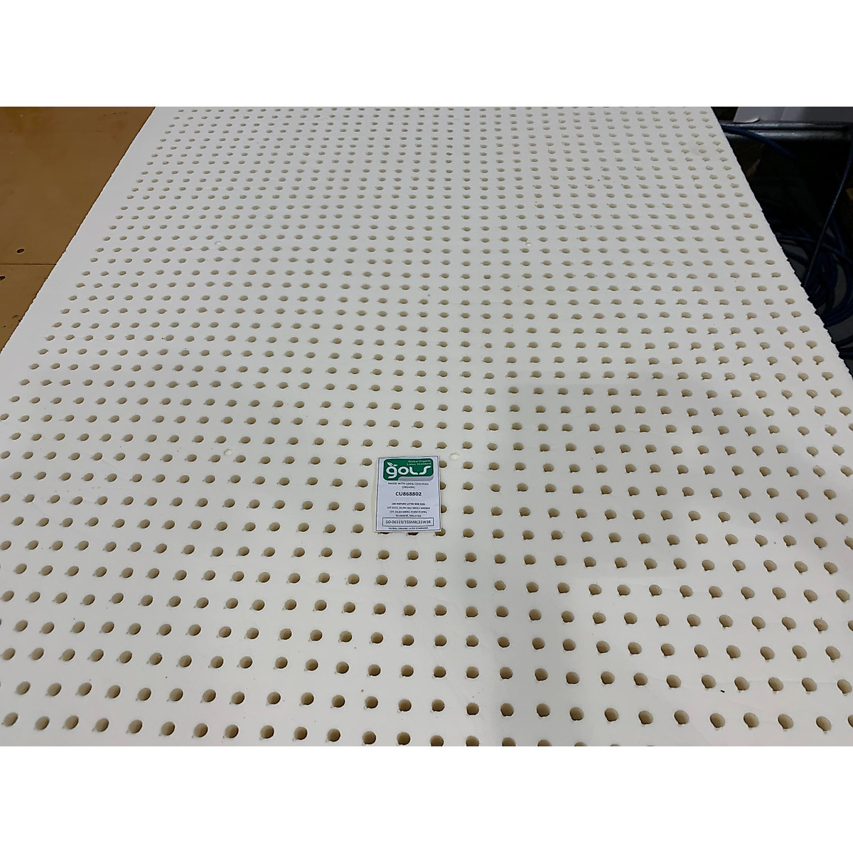 Dormir True Green Premium 100% Natural Organic Latex Mattress Topper (2"" Queen Firm No Cover) - GOLS Certified Quality for Exceptional Comfort, Durable, Firm & Bouncy, Cream