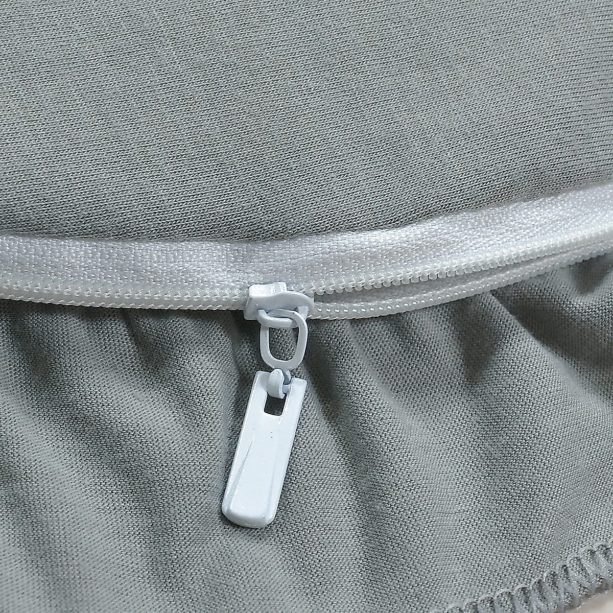 ABREEZE Baby Cotton Play Mat Soft Crawling Mat Detachable Washable Game Blanket Floor Playmats Kids Infant Child Activity Round Rug Home Room Decor,Light Grey