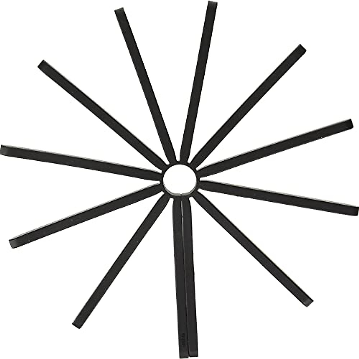 Umbra 1010039-040 Fanfare Silicone Trivet (Set of 2) Black,4.1 x 2.9 x 0.5