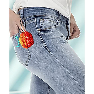 [2Pack] Fruit Cover for AirPods 3 Case Cute 2021 Released,3D Cartoon Silicone Protective Accessories Set Kit for Devil Fruit for AirPods 3rd Generation Case for Boy Girl(Purple&Red Yellow Devil Fruit)