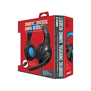 Armor3 "Soundtac" Universal Gaming Headset (Blue) for Xbox Series X/Xbox Series S/Nintendo Switch/Lite/ PS4/ PS5/ Xbox One/Wii U/PC/Mac - PlayStation 5