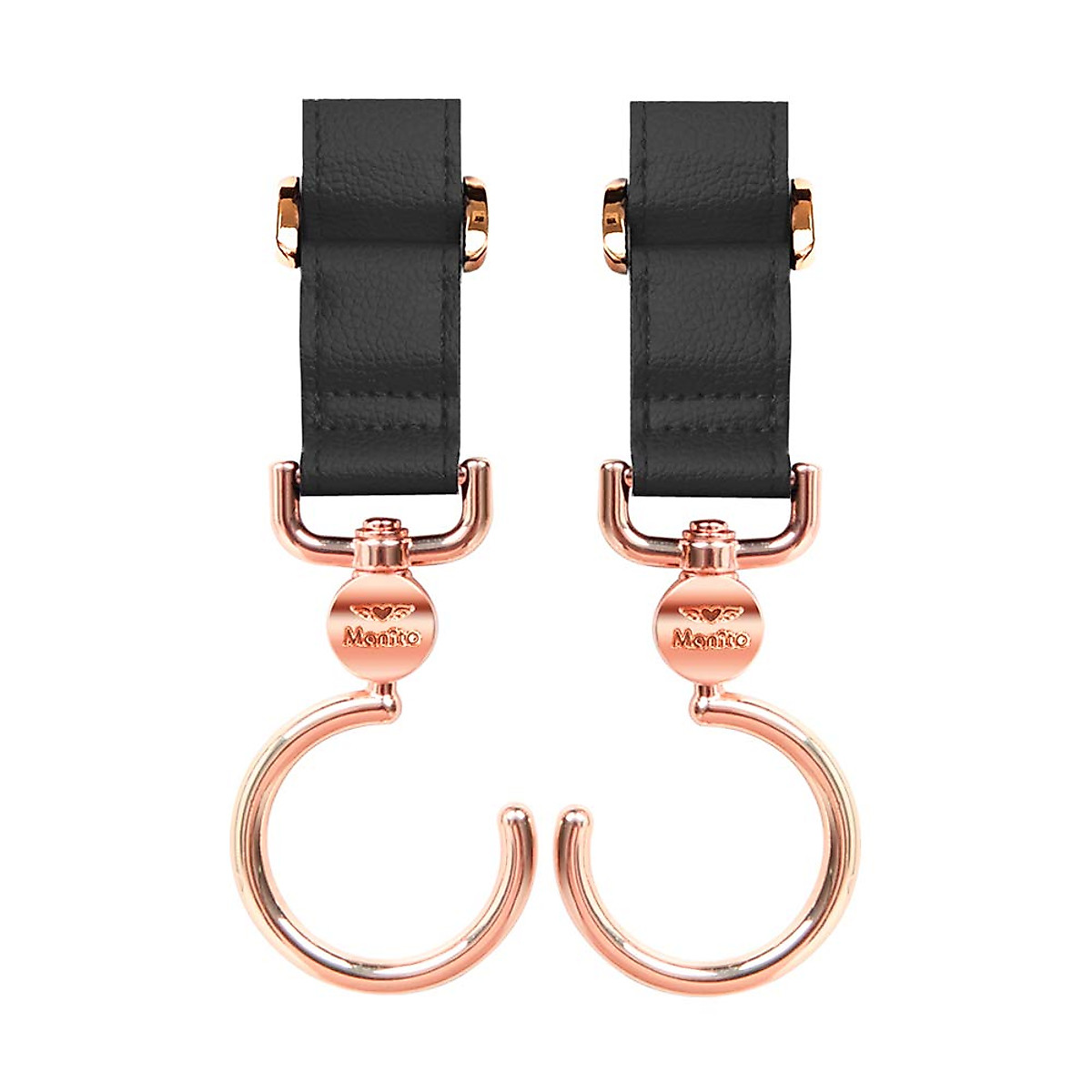 Manito Styler Spin Stroller Hooks (Pink Gold/Black)