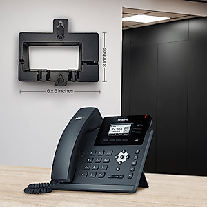 Yealink Wall Mount Bracket (Pack of 10) for Yealink Phones T40P, T41P, T42G, T42S with Global Teck Microfiber Cloth